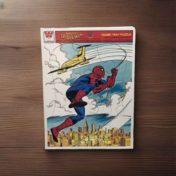 Whitman | Toys | Vintage The Amazing Spider Man Frame Tray Puzzle 98 ...